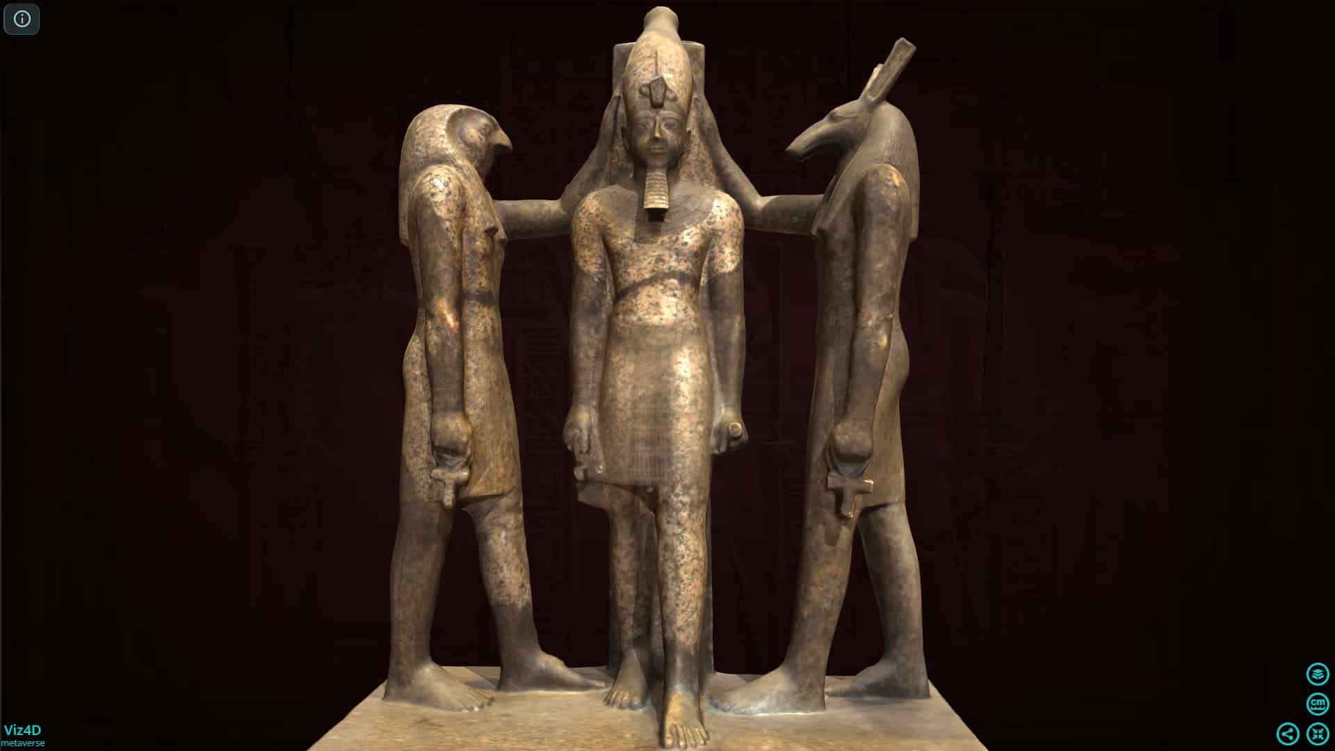 Ramses III giữa các vị thần Horus và Seth- Bảo tàng Ai Cập. | Dữ liệu ...