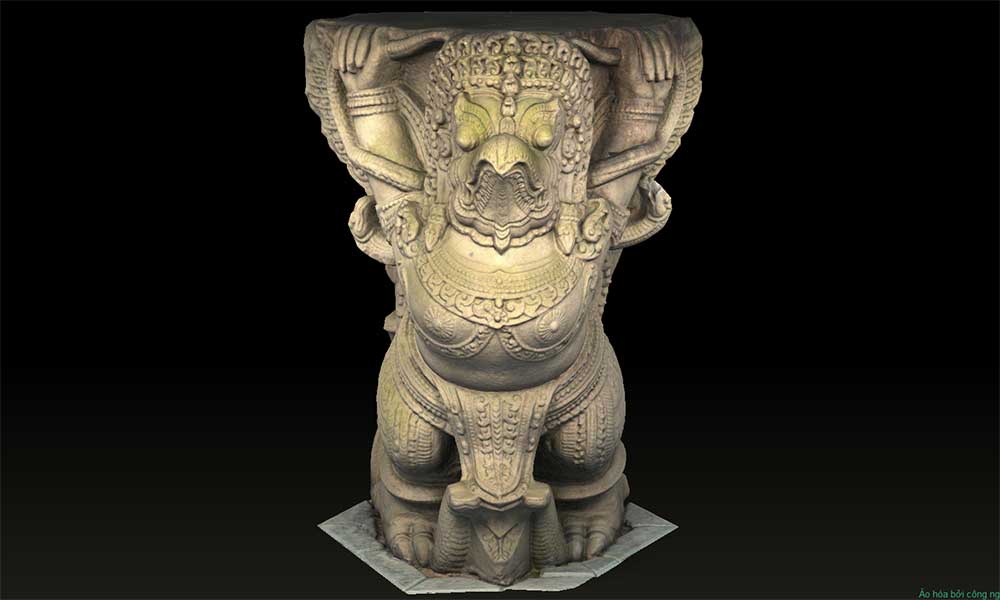 Tượng chim thần Garuda - Dữ liệu số Di Sản Văn Hóa Chăm pa | Linh vật ...